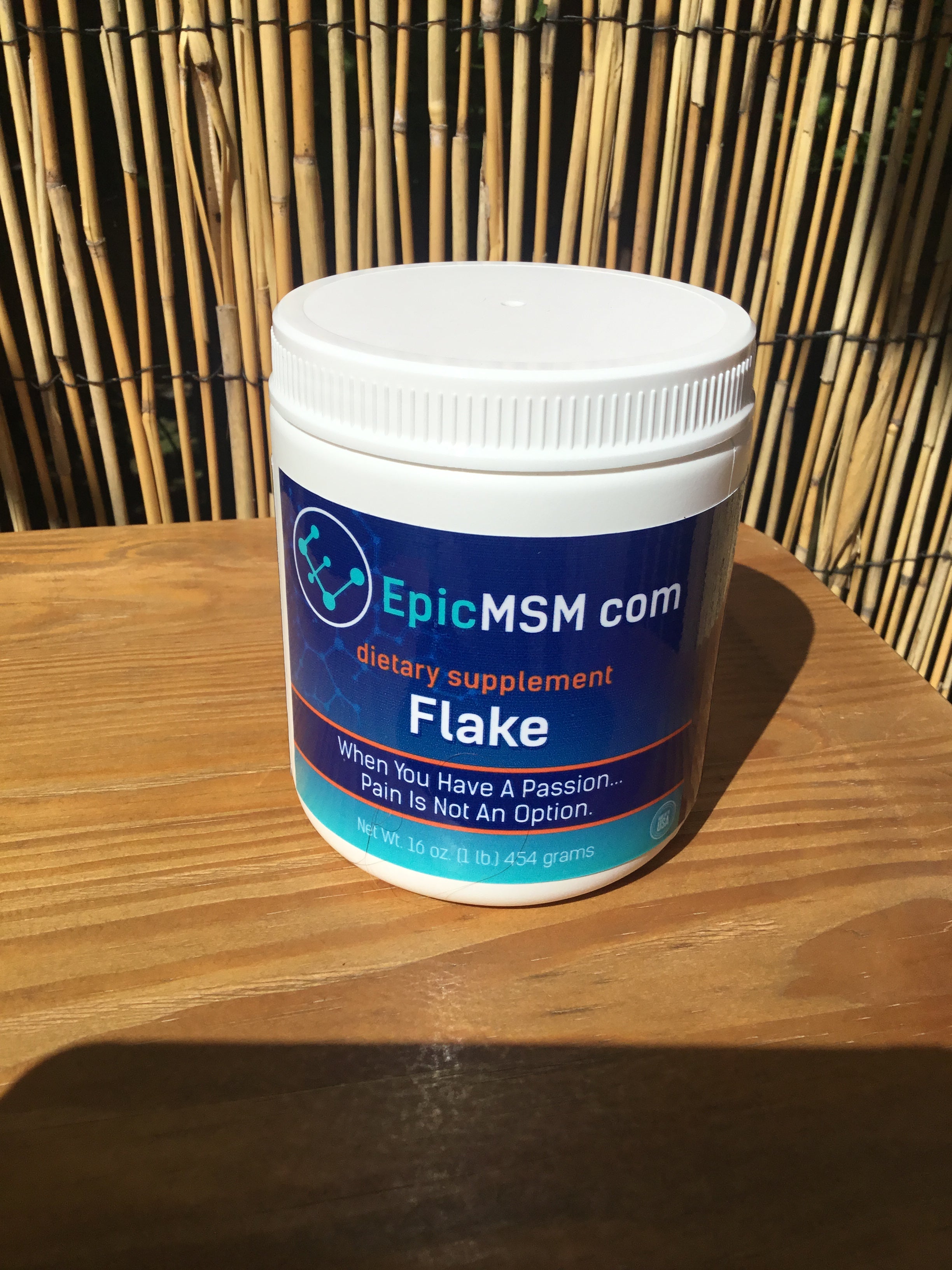16 oz. ( 1 lb.) Epic MSM Flakes Dietary Supplement. OptiMSM. Pure. Drug ...
