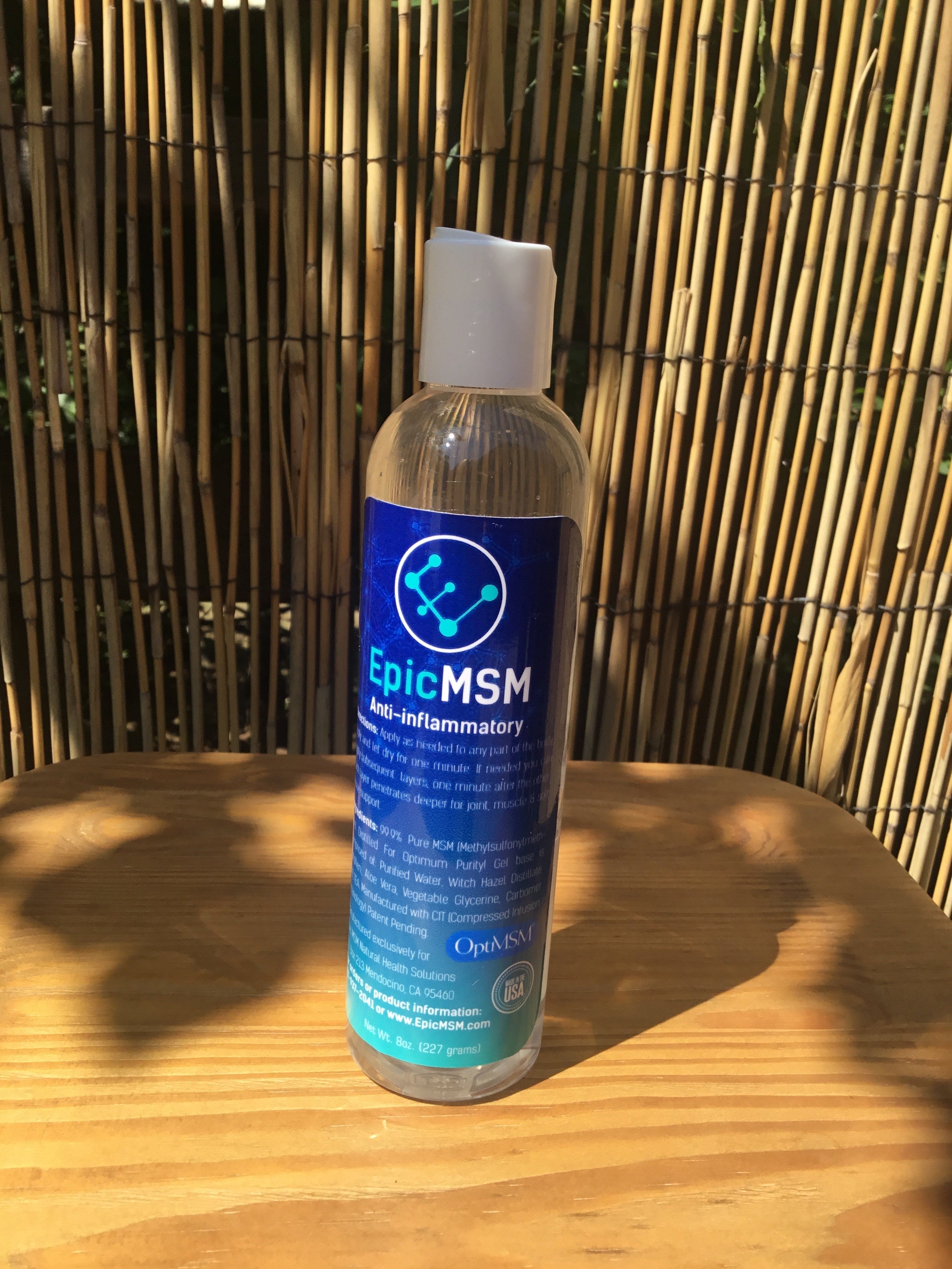 8 oz. Epic MSM Pain Gel. Drug free. All Natural. Anti-Inflammatory ...